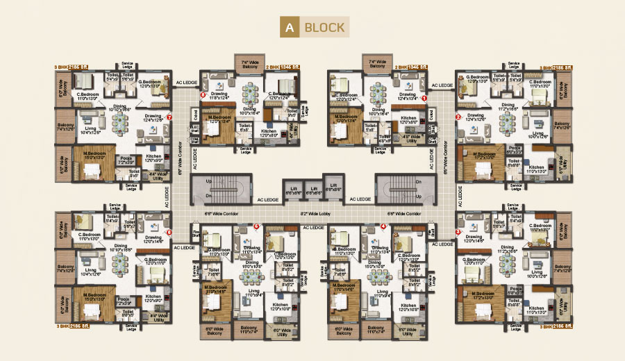 Frontline Seven: 3 BHK Flats in Kokapet, Hyderabad